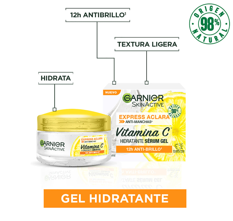 Garnier Skin Active Sérum Gel Express Aclara 50ml – OMBÚ BEAUTY SHOP